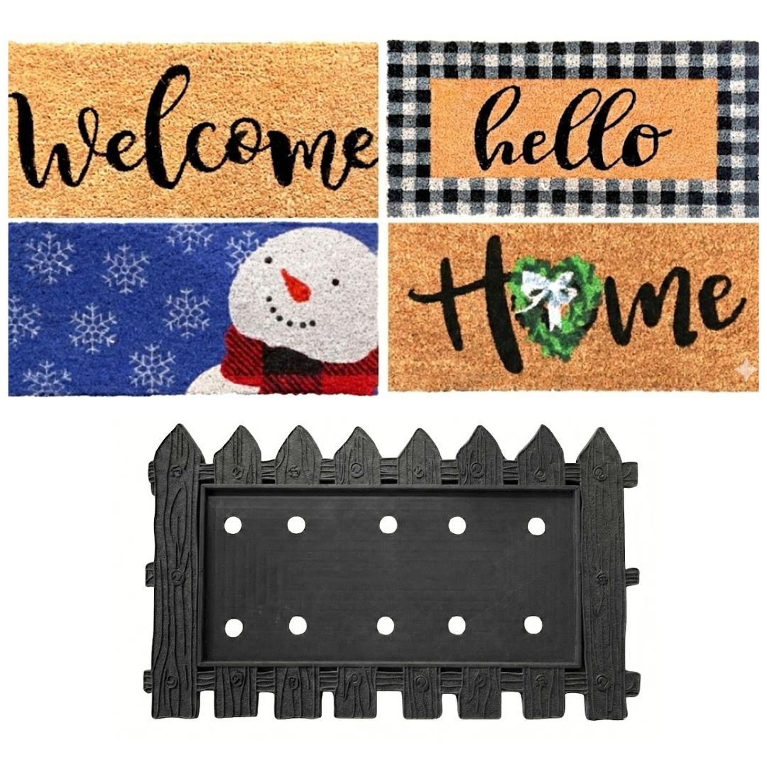 Welcome Picket Fence Mat 5 Piece Sale Bundle – Autumn Alley